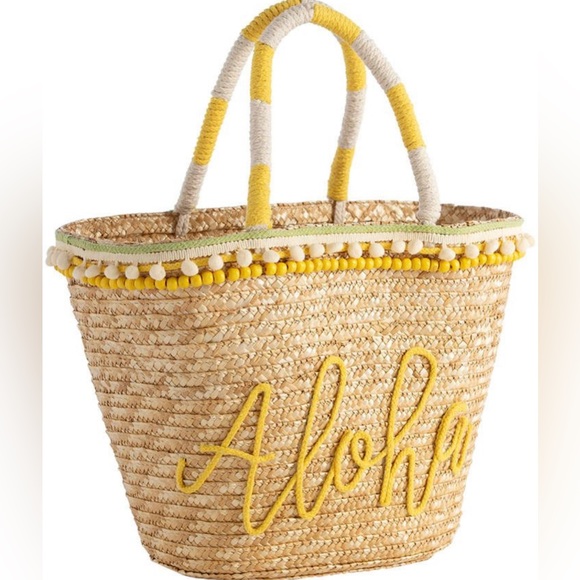 Shiraleah Chicago | Bags | Shiraleah Chicago Nwot Aloha Straw Tote Bag ...